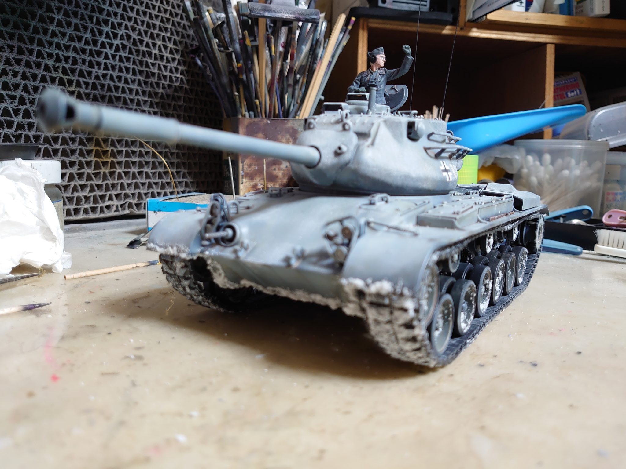 タミヤイタレリ新作 素敵なおまけがついたM47パットンを作る⑤(完成) | 模型大隊戦闘日誌