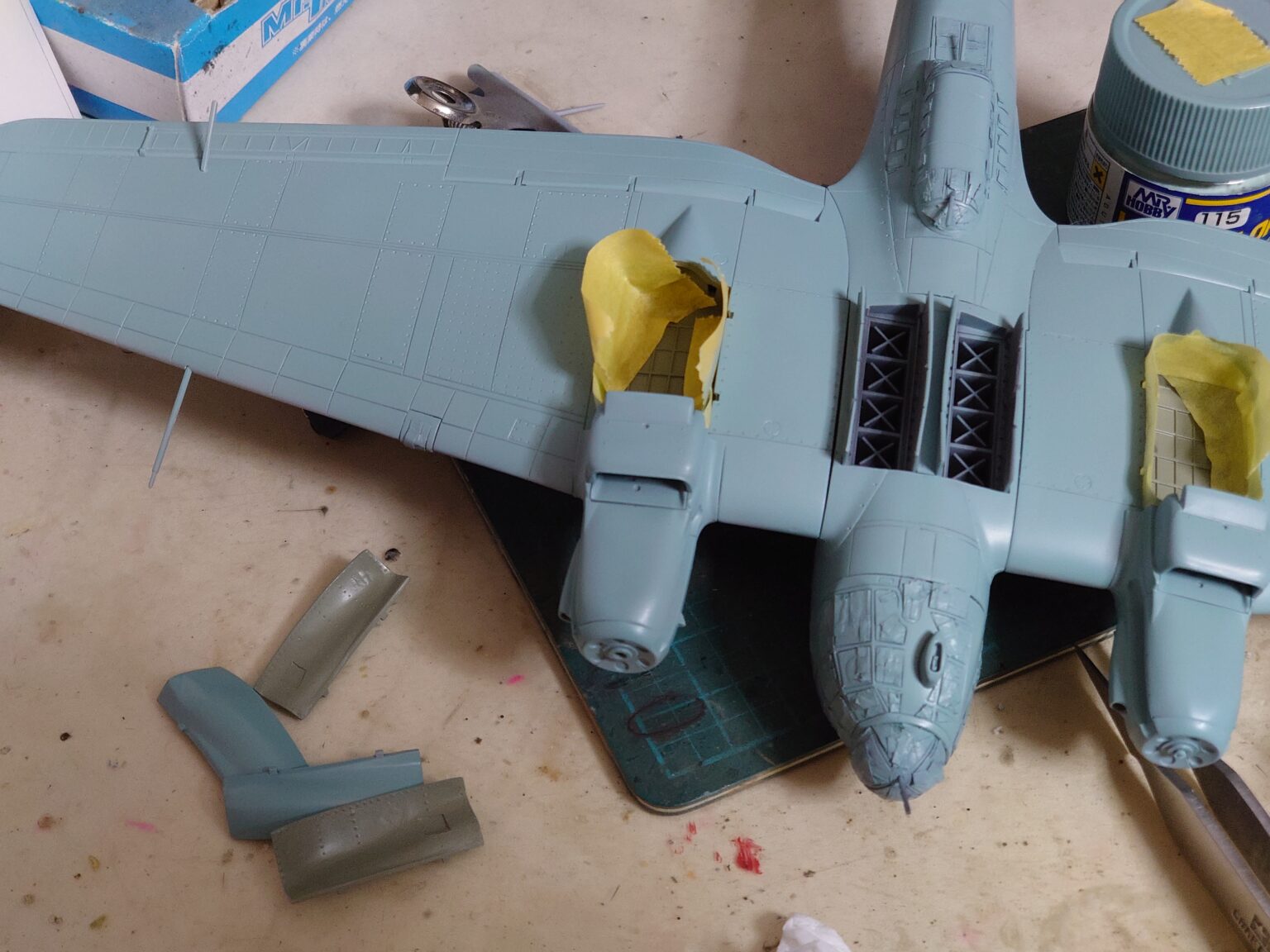 ハセガワ ハインケルHe111P 製作記⑤ | 模型大隊戦闘日誌