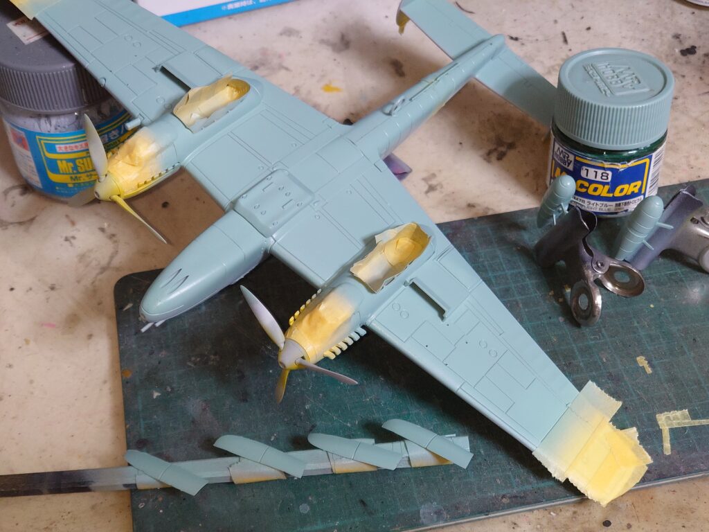 エアフィックス メッサーシュミットBf110E/E-2TROP 製作記③ | 模型大隊戦闘日誌